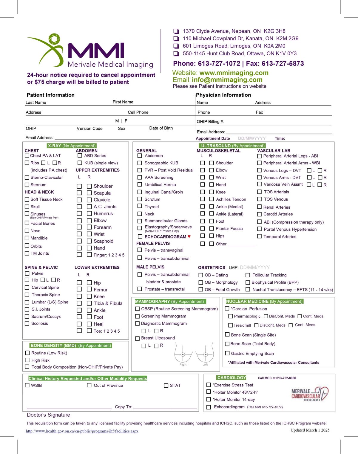 Requisitions - MMI Merivale Medical Imaging
